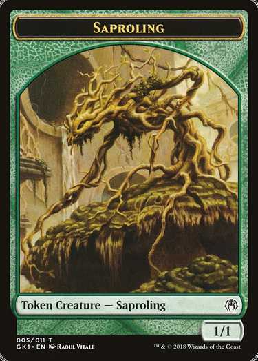 1/1 Green Saproling Creature Token | MTG.onl Tokens