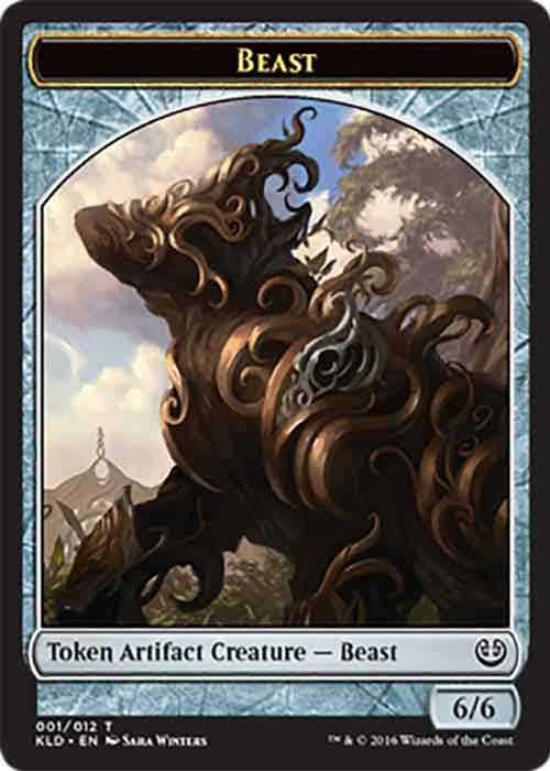 6/6 Colorless Beast Artifact Creature Token | MTG.onl Tokens
