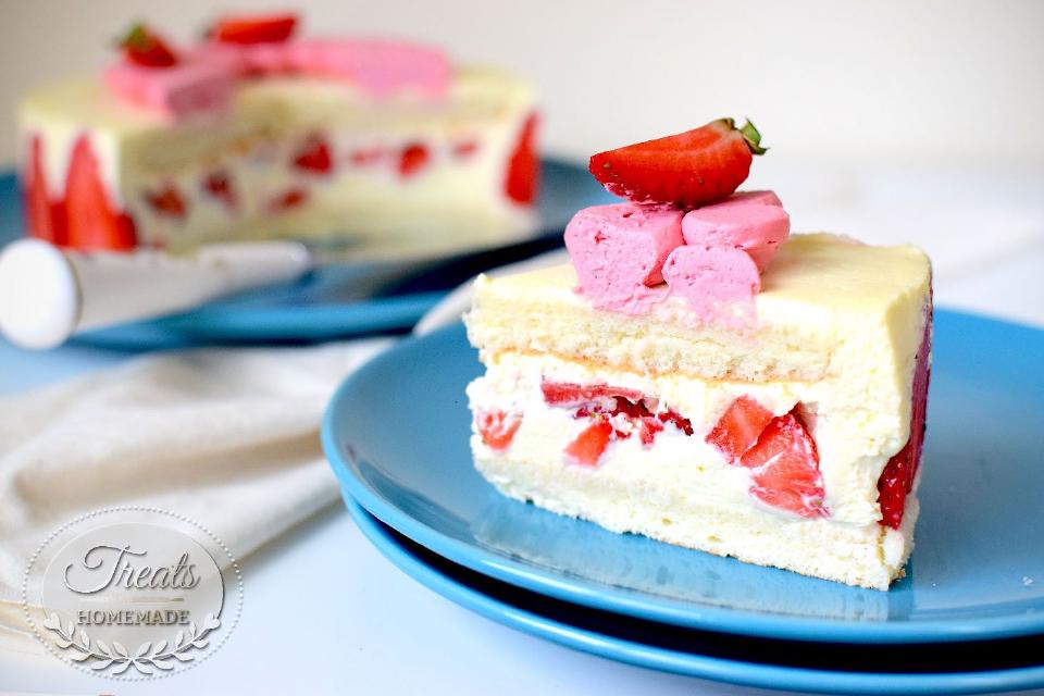 Fraisier Cake - Treats Homemade