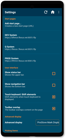 Define startpages instead of typing URLs | TheFlex Industry Browser