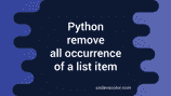 Python program to remove all occurrence of a value from a list ...