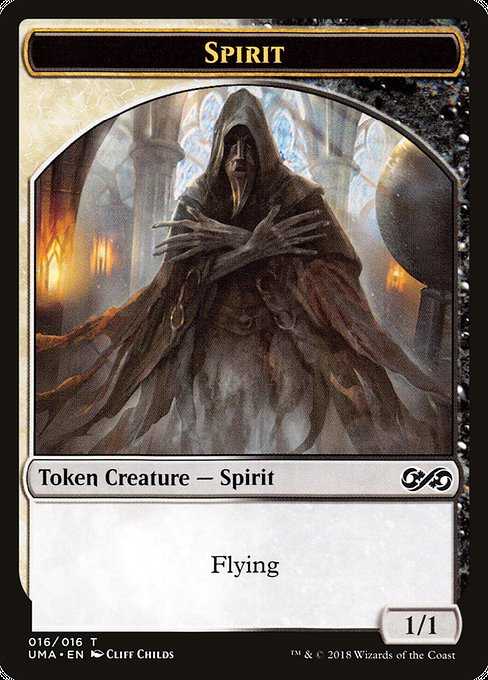 1/1 White Black Spirit Creature Token | MTG.onl Tokens