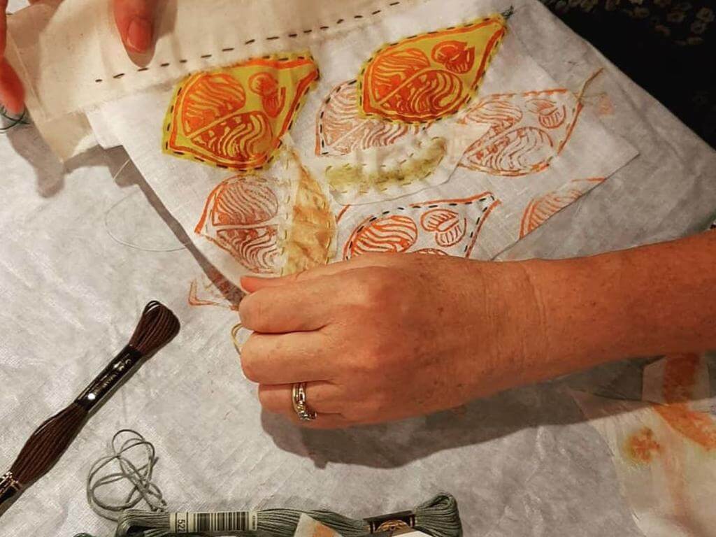 Collage and stitching workshop with Ema Shin 2023 | UpNext