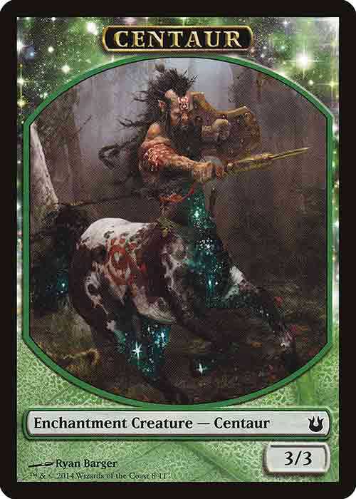 3/3 Green Centaur Enchantment Creature Token | MTG.onl Tokens