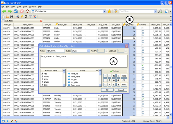 Dynamic Calculations