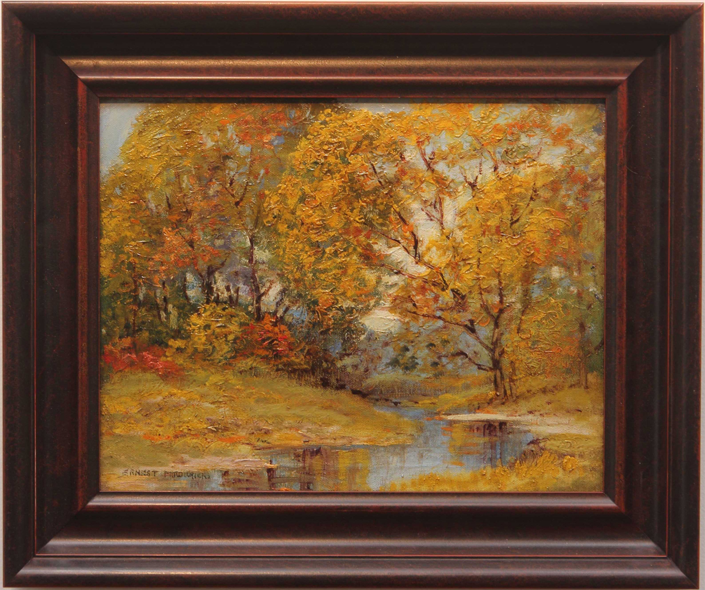 Ernest Fredericks Painting - Fall Landscape - 19th Century American ...
