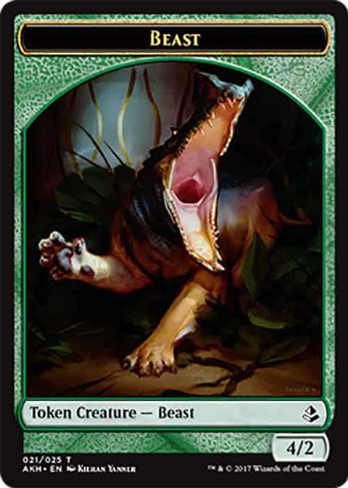 4/2 Green Beast Creature Token | MTG.onl Tokens
