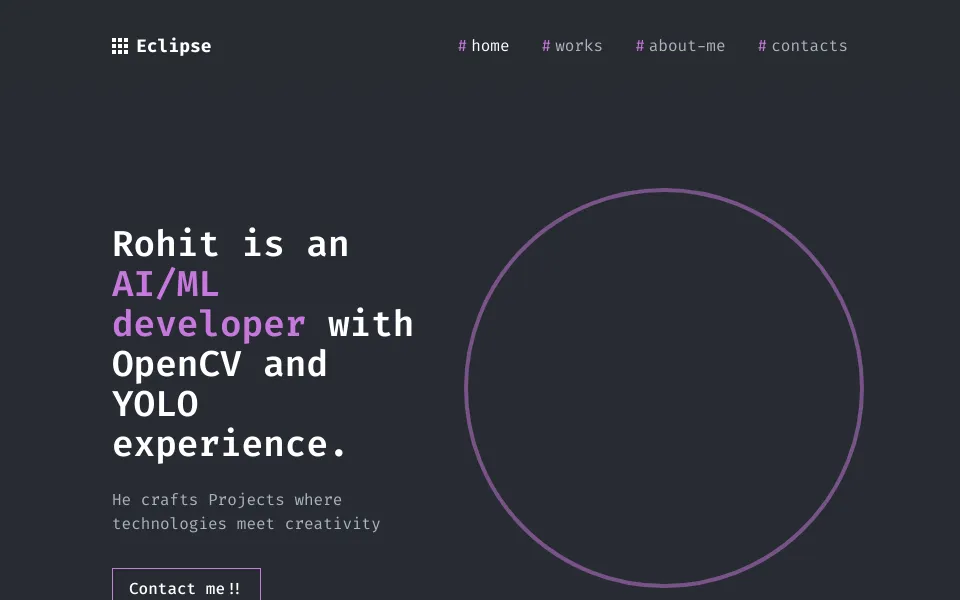 Eclipse | AI/ML Developer Portfolio
