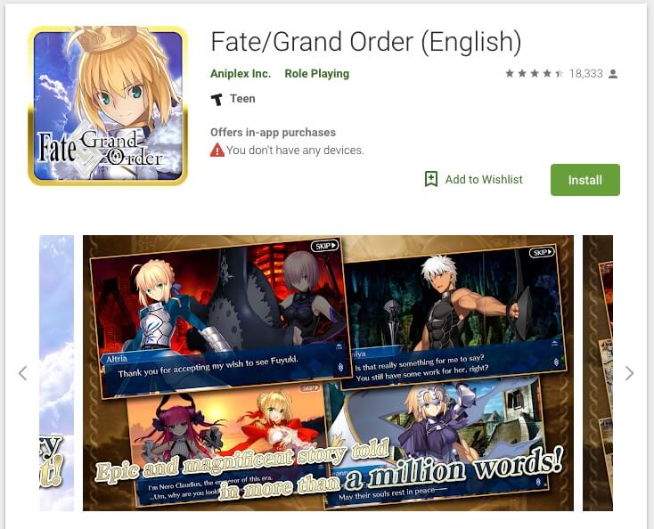Gummicube Blog - Fate/Grand Order App Store Spotlight - Gummicube