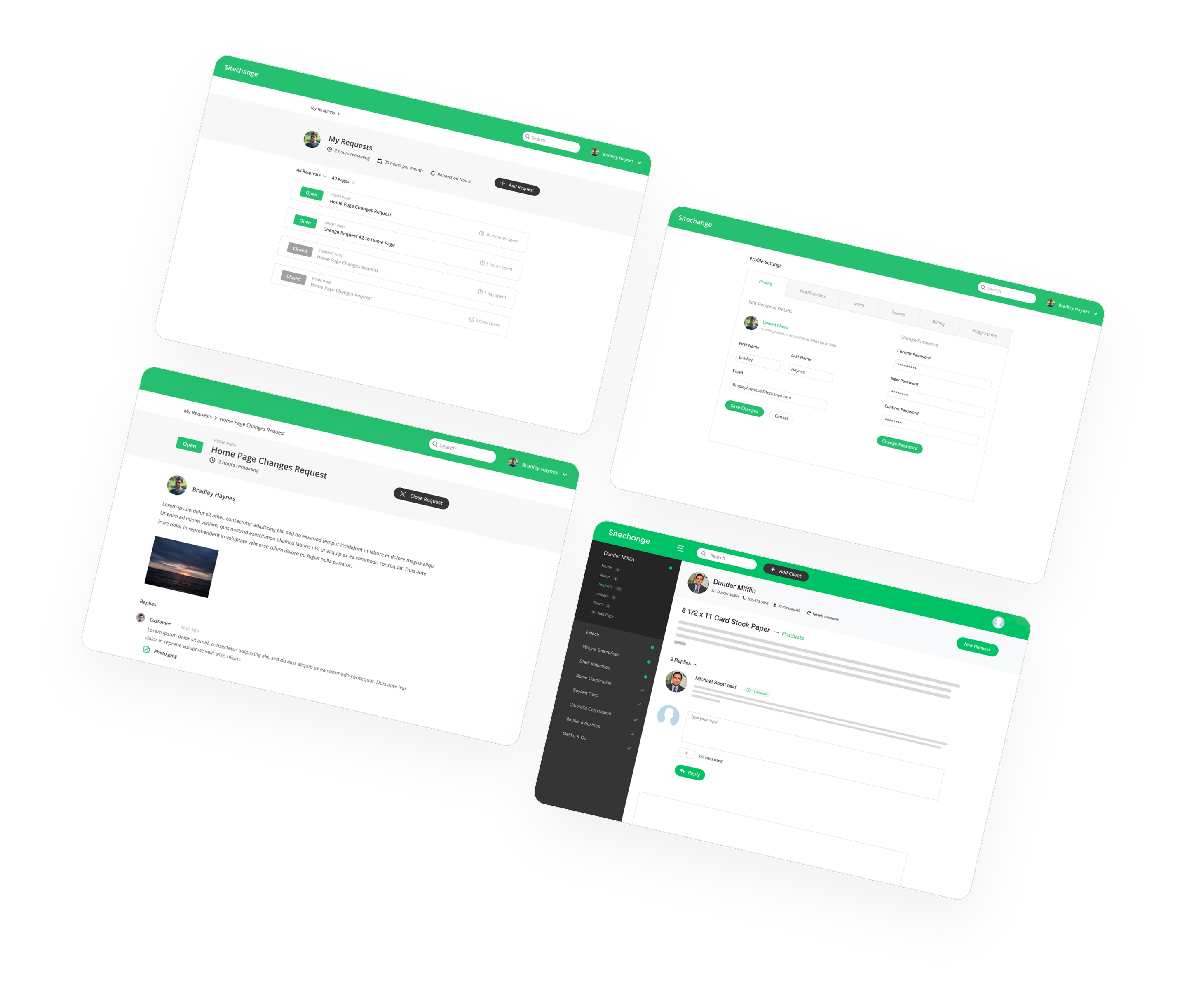 Track and manage website change requests - Sitechange