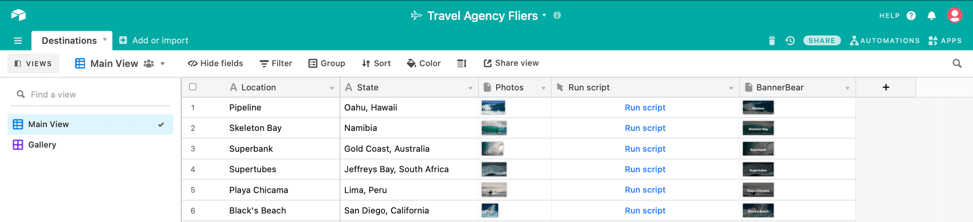 How to Send an API Request to Bannerbear using an Airtable Button - Bannerbear
