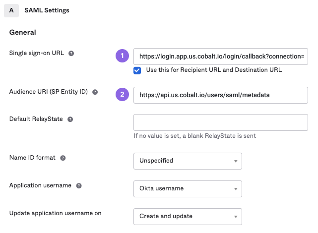 Configure SAML SSO – Product Docs | Cobalt