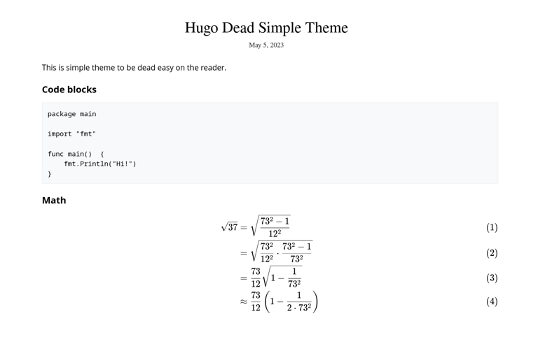 docs | Hugo Themes