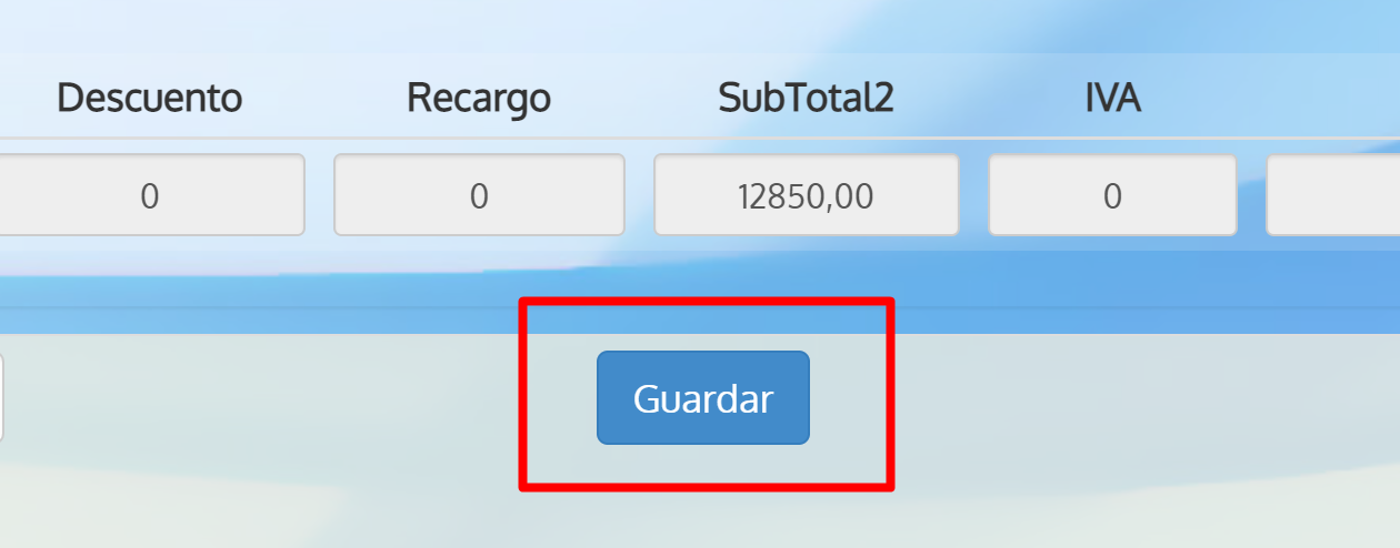 Editar preventa | Ninox Docs