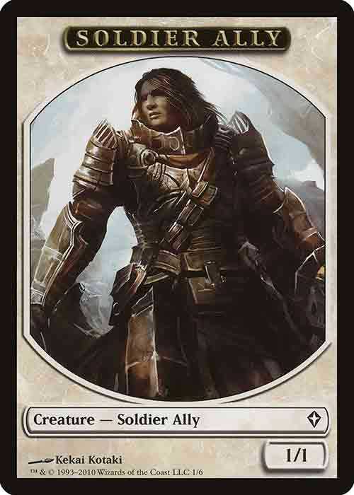 1/1 White Soldier Ally Creature Token | MTG.onl Tokens