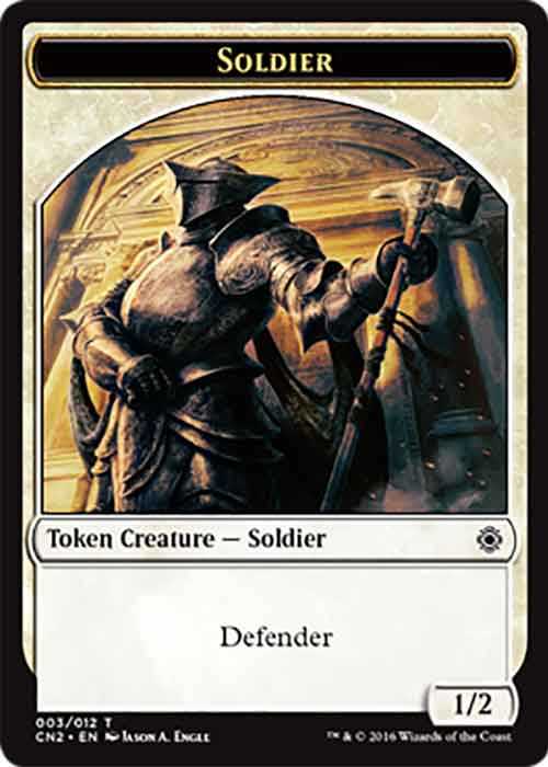 1/2 White Soldier Creature Token | MTG.onl Tokens