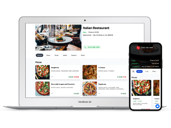 Create a Restaurant Menu Online | 1FoodMenu