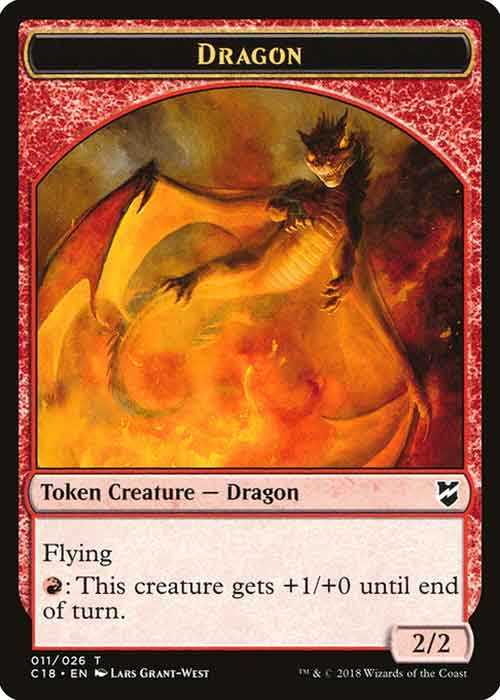 2/2 Red Dragon Creature Token | MTG.onl Tokens