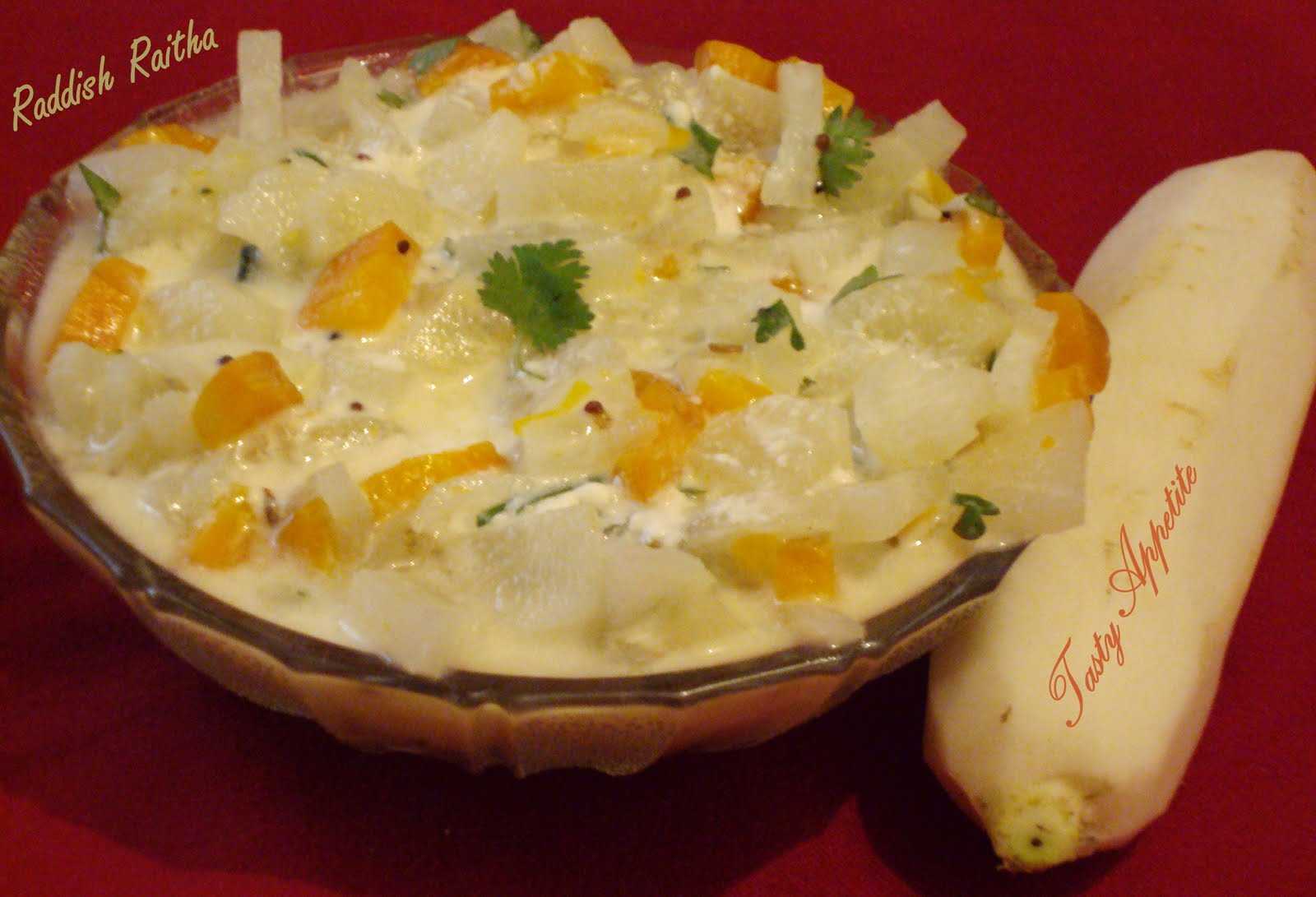 Radish Raita | Veg Raitha | Tasty Appetite