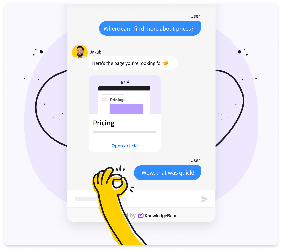 Knowledgebase Livechat Integration