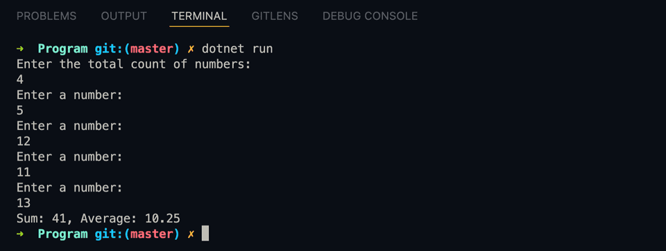 3 ways in C# to find the sum and average of user input numbers ...