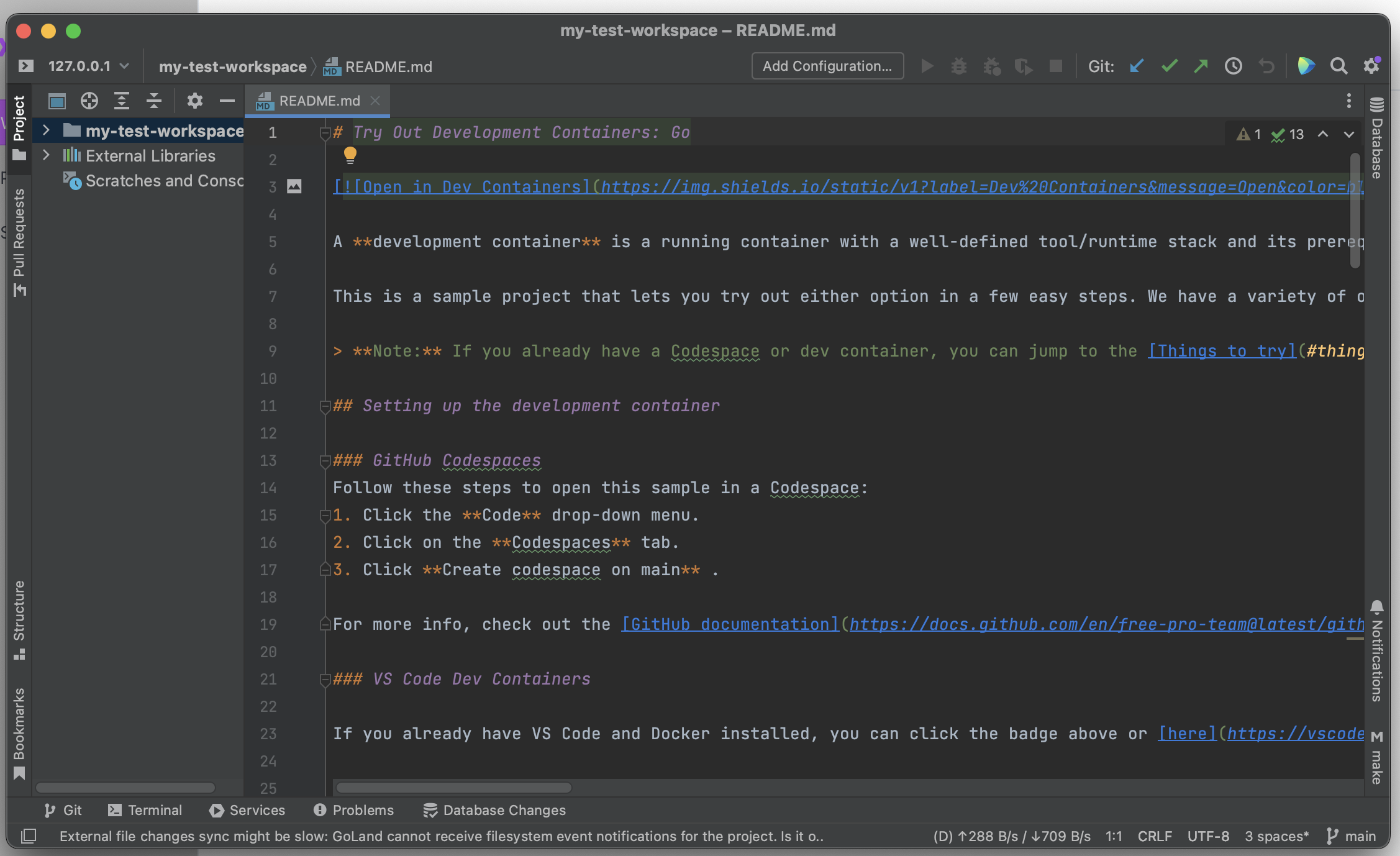 Quickstart JetBrains (IntelliJ etc.) | DevPod docs | DevContainers everywhere