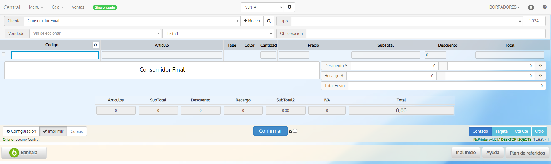 Ver Preventa | Ninox Docs