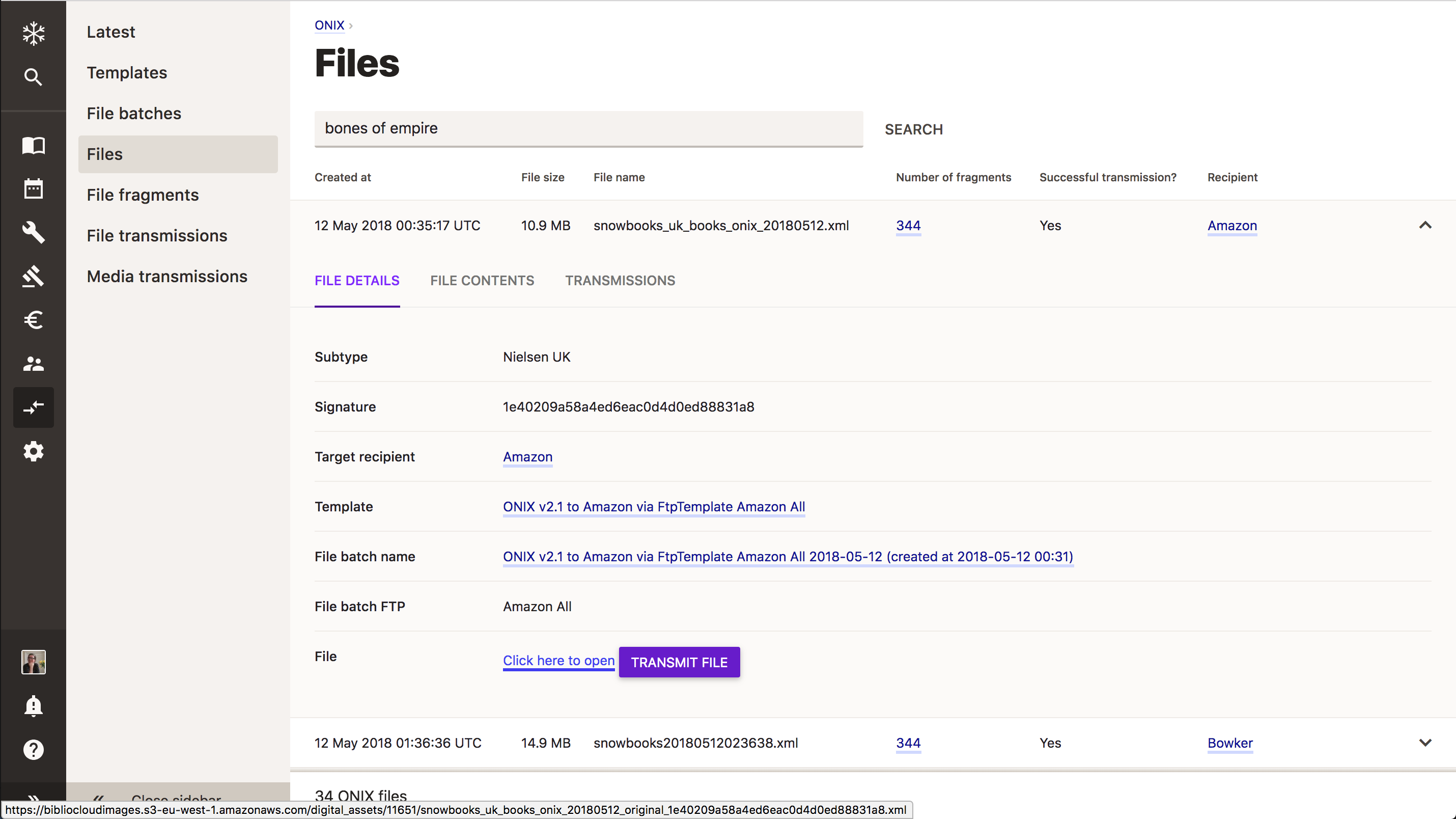 Check ONIX set up and transmission | Consonance