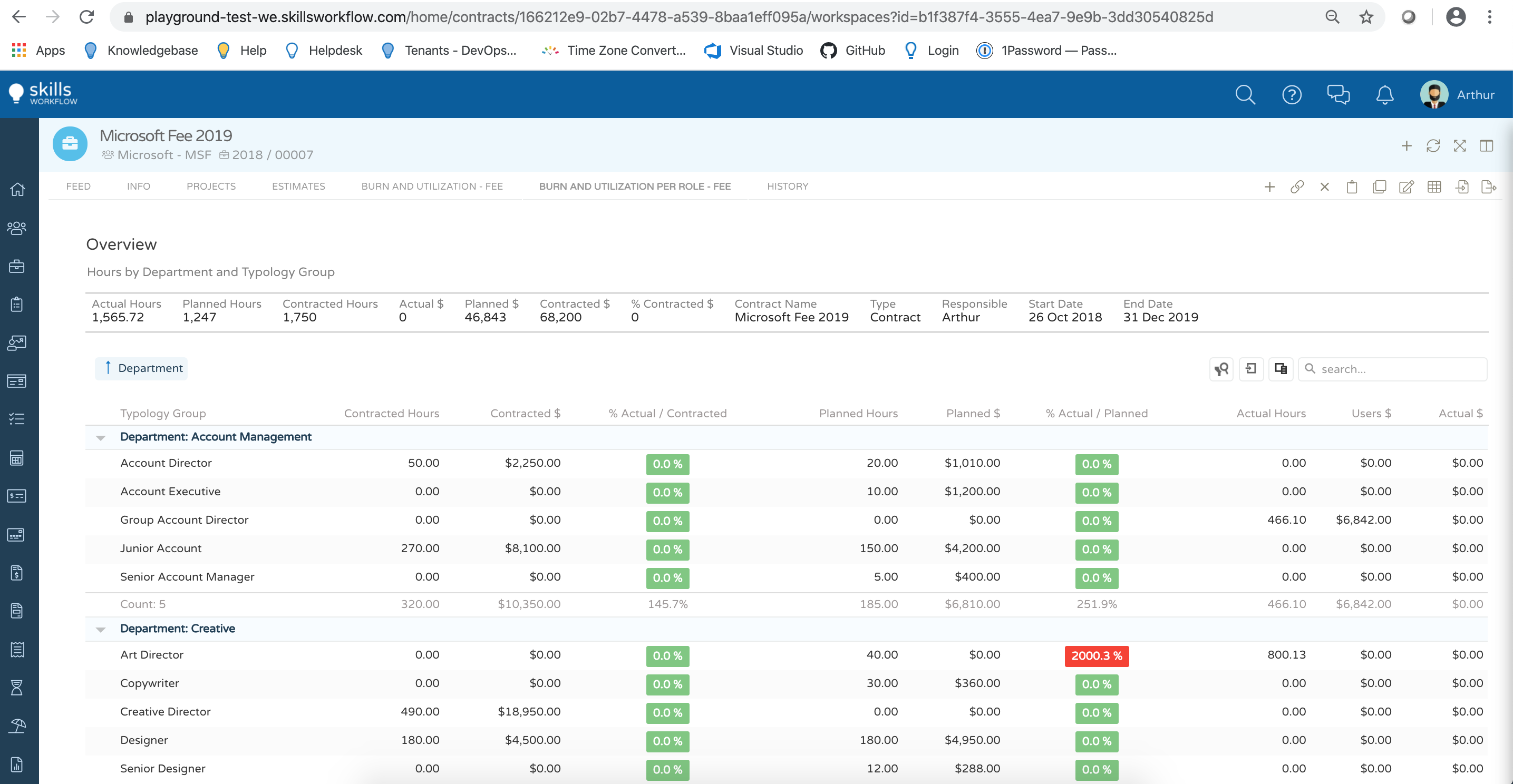 Burn y Utilización Dashboards | Skills Workflow’s Documentation