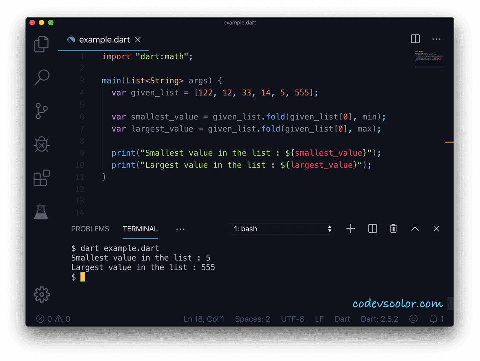 7 different ways to find the largest, smallest number in dart list ...