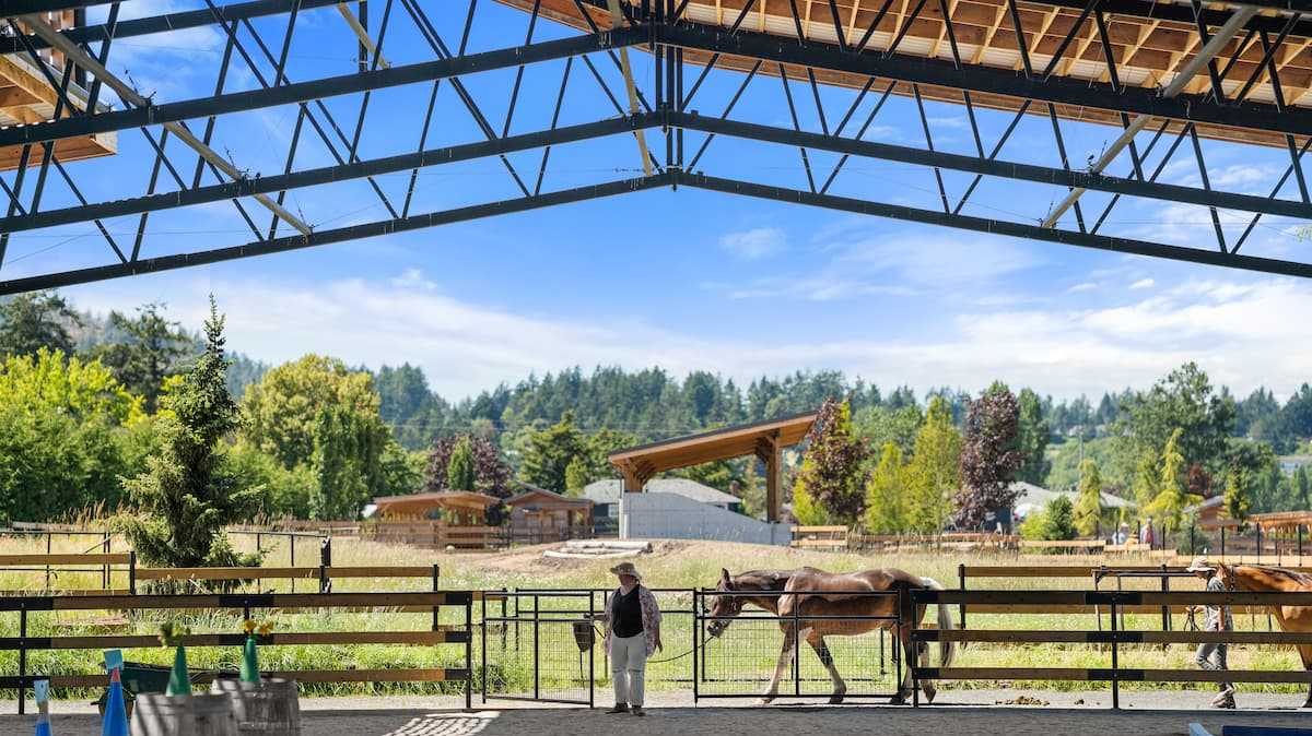 Heart Lake Farm - Saanichton, BC | WeCover Custom Fabric Riding Arenas Heart Lake Farm - Saanichton, BC | WeCover Custom Fabric Riding Arenas