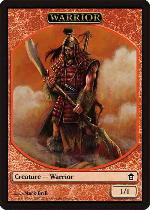 1/1 Red Warrior Creature Token | MTG.onl Tokens