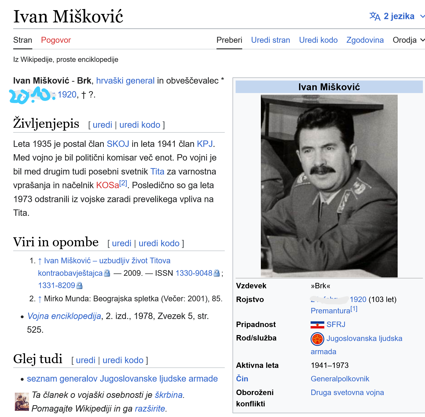 Zadnji živi Titov general za Trmo: "Jovanka mi je rekla, da mu ona ...