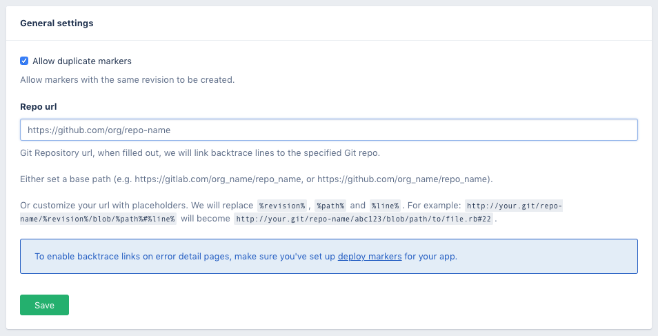 Backtrace links | AppSignal documentation