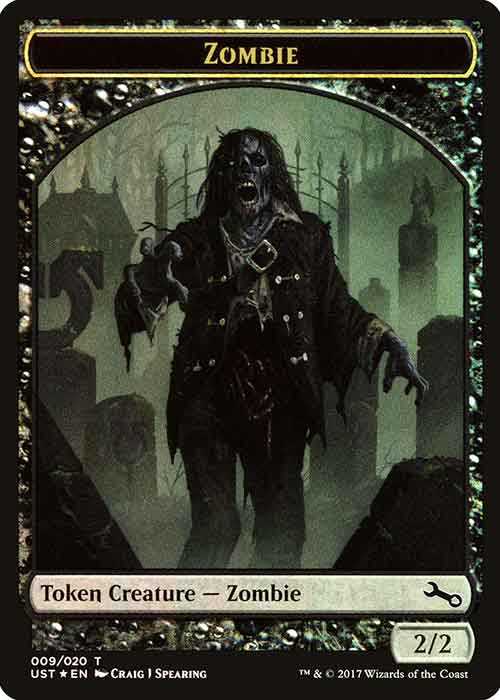 2/2 Black Zombie Creature Token | MTG.onl Tokens