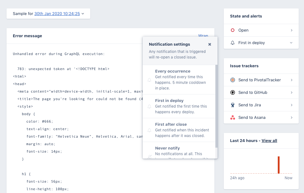 Notification settings | AppSignal documentation