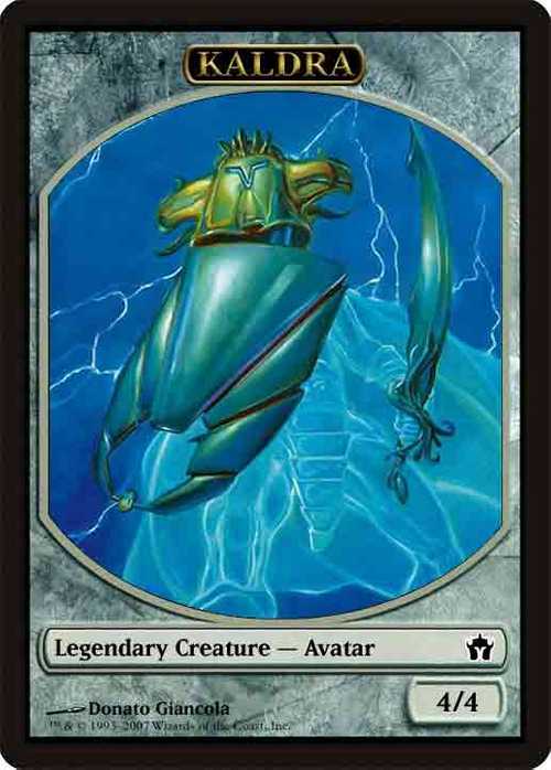 4/4 Colorless Kaldra Legendary Creature Token | MTG.onl Tokens