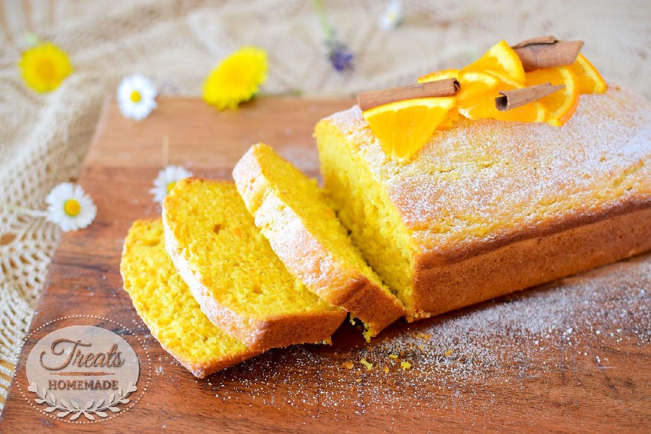 Orange Loaf Cake - Treats Homemade