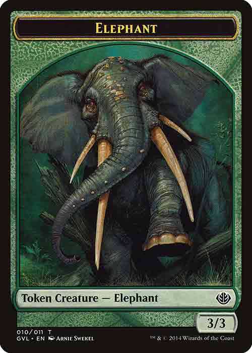 3/3 Green Elephant Creature Token | MTG.onl Tokens