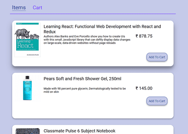 Building a Basic Shopping Cart with ReactJS | Raj Rajhans