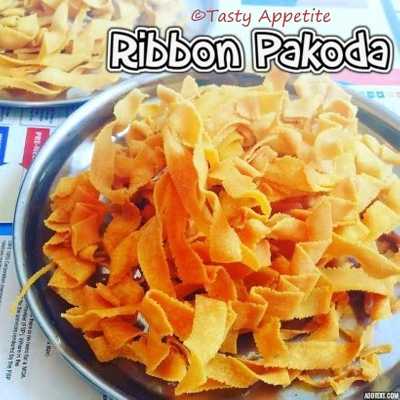 Crispy Ribbon Pakoda | Diwali Snacks | Tasty Appetite