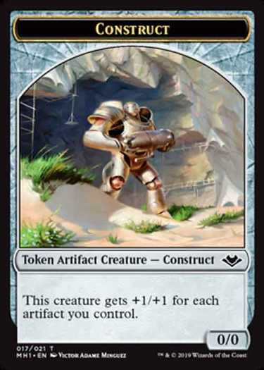 0/0 Colorless Construct Artifact Creature Token | MTG.onl Tokens