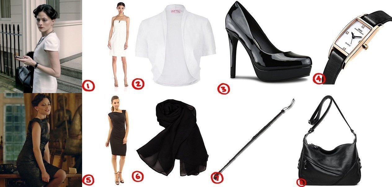 Dress like Irene Adler (Sherlock) Costume for Cosplay & Halloween
