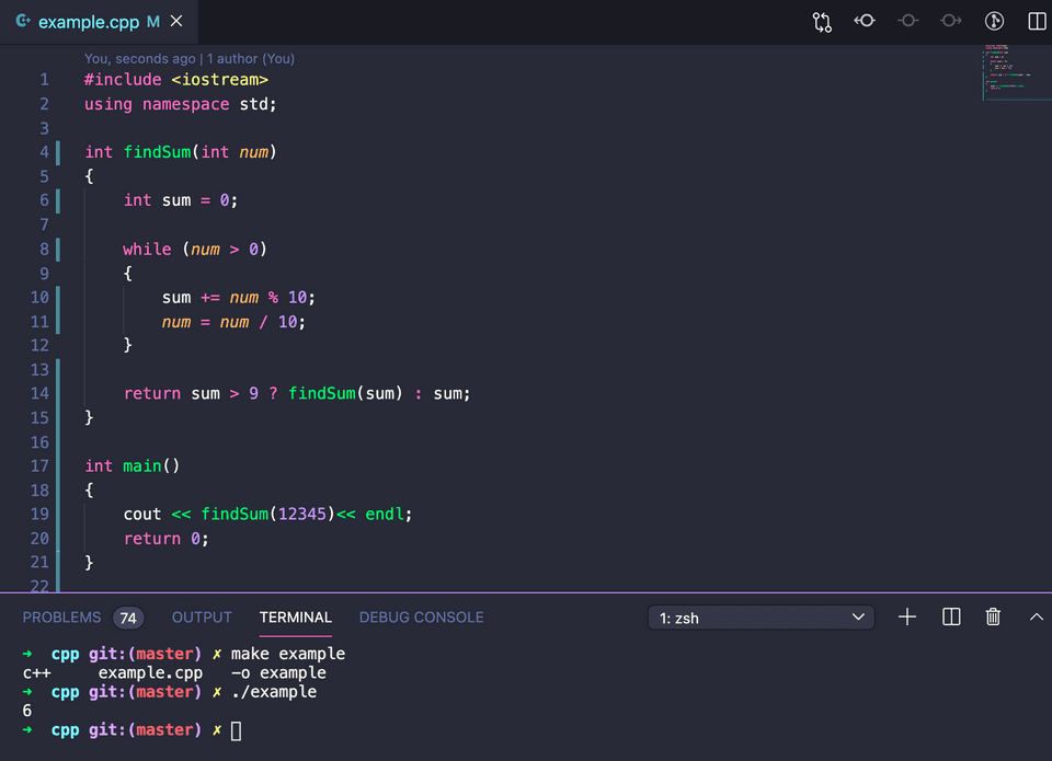 C Find The Sum Of Digits Of A Number Until A Single Digit Is Obtained Codevscolor