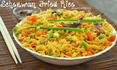Schezwan Fried Rice | Tasty Appetite