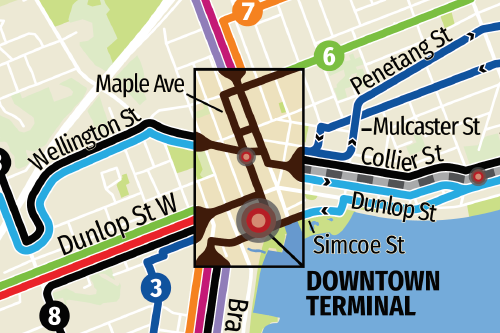 Re-drawing the Barrie Transit map - Charles Marttinen