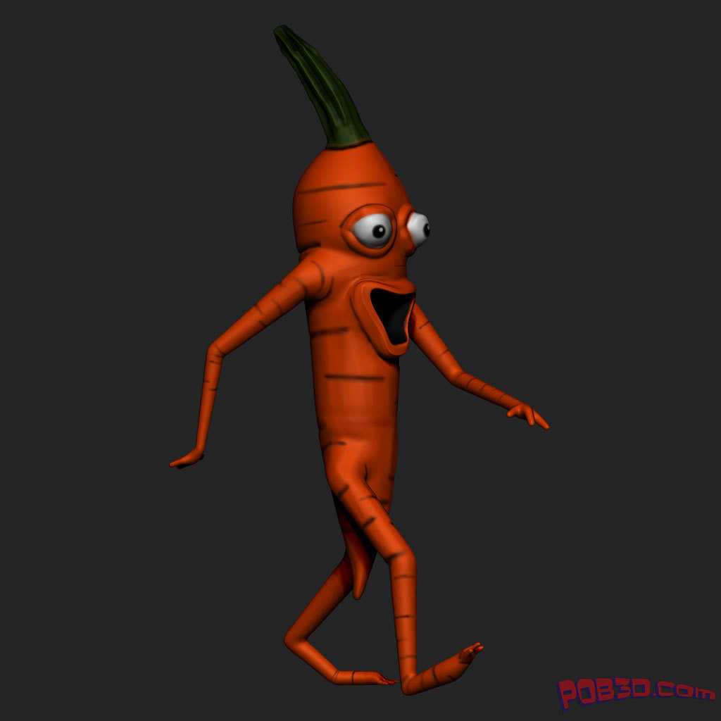 Carrot Guy ZBrush Spitsculpt | POB 3D