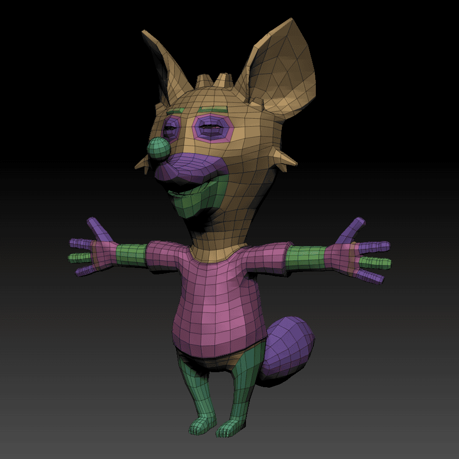 Cartoony Fox Character (WIP) ZBrush | POB 3D