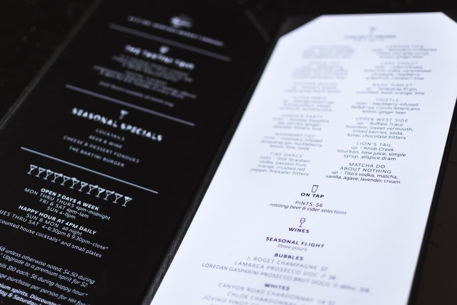 the space between is at Bartini