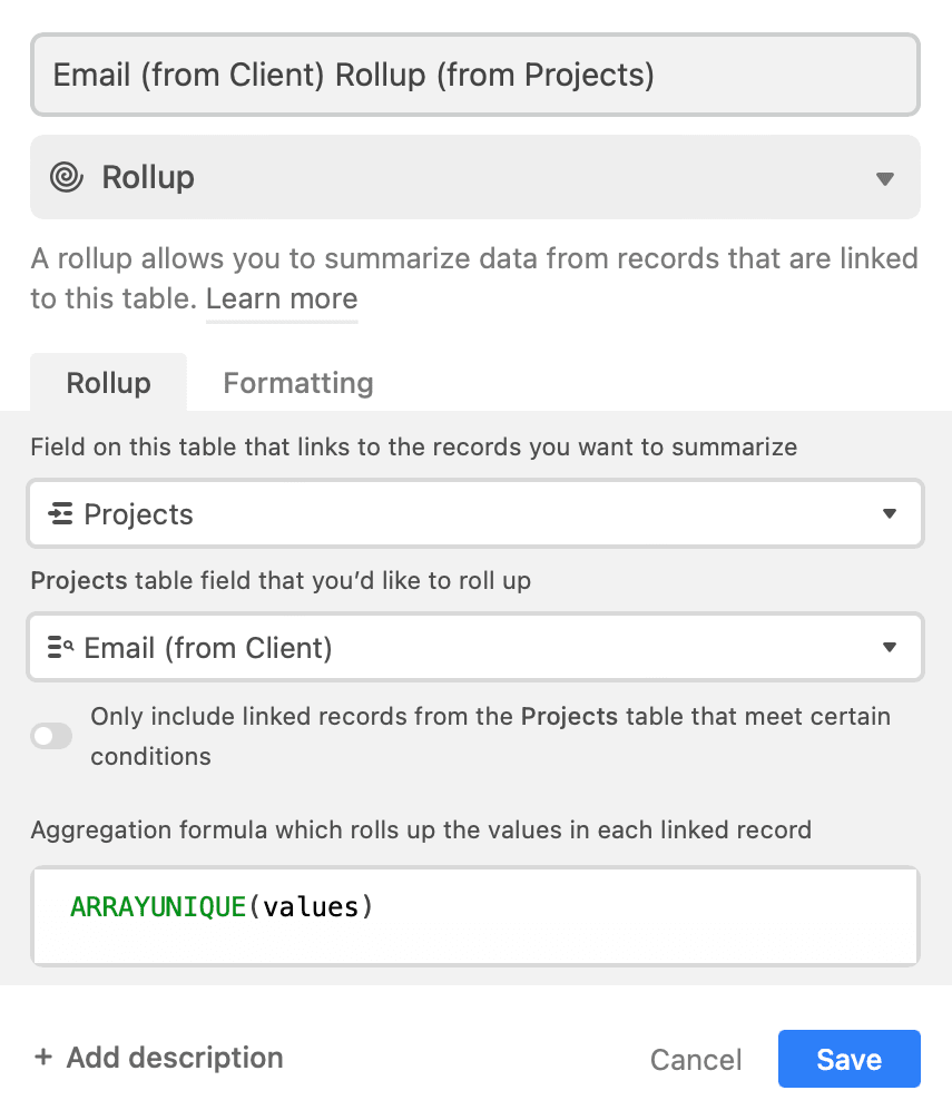 All You Need to Know about Airtable’s Rollup Feature (in 2023) - Bannerbear